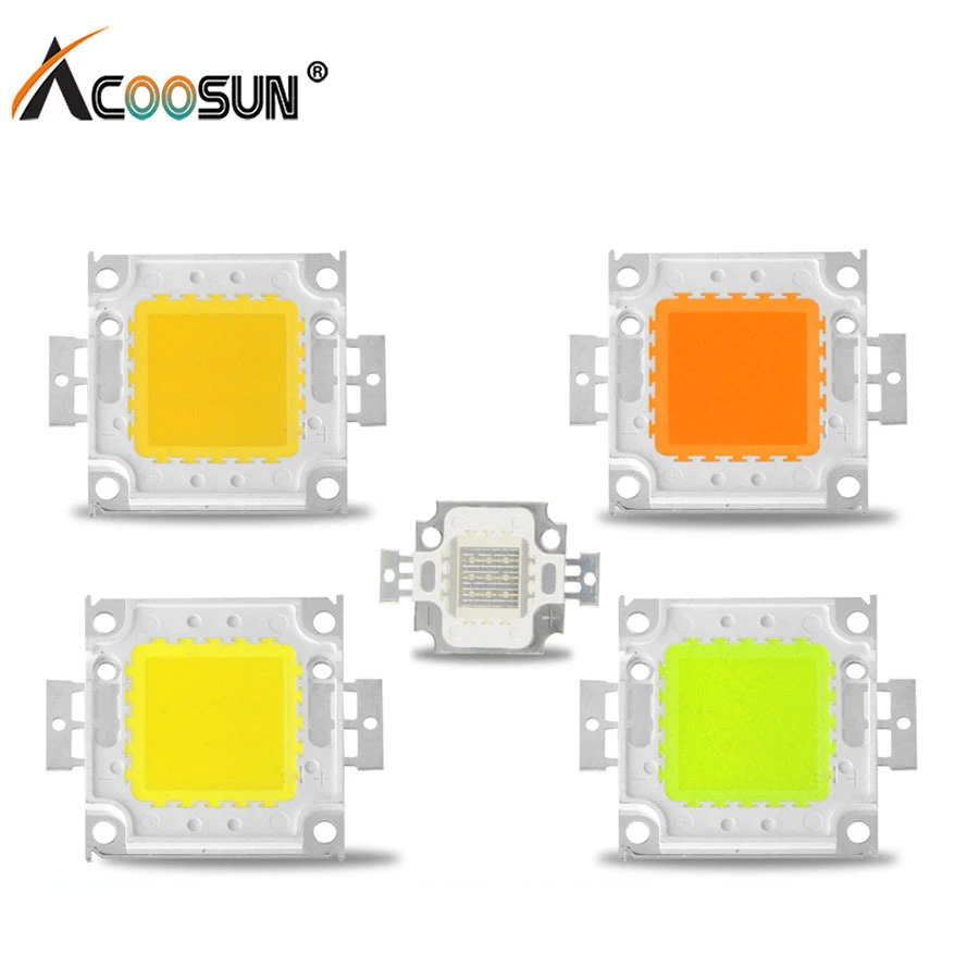Led Cob Chip 10W 9 12V 20W 30W 50W 100W 30 36V High Power Integrated LED Beads DIY Lighting ...