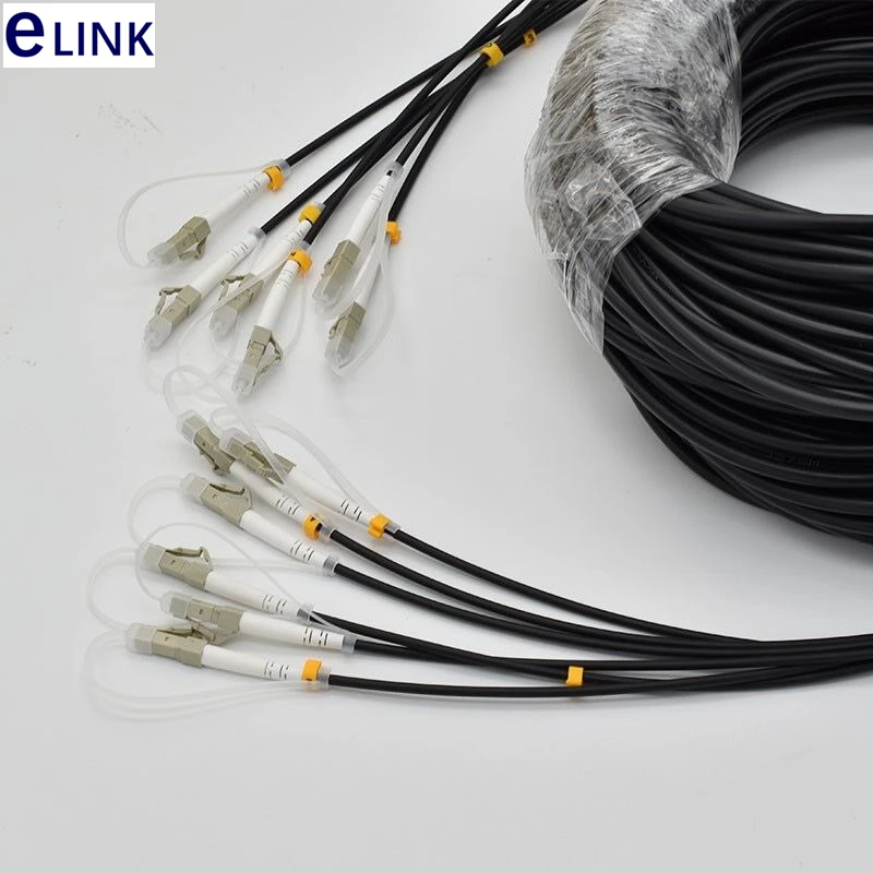 5mtr TPU 6C MM Fiber optic Patch cord 5.0mm waterproof Multimode LC SC ...