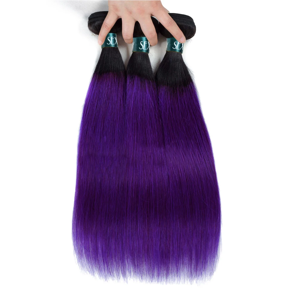 Brazilian Body Wave Purple Ombre