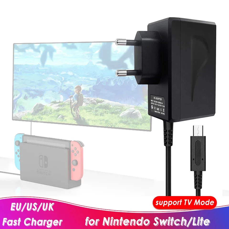 Adaptador de CA Original para consola NS Nintendo Switch, cargador de ...