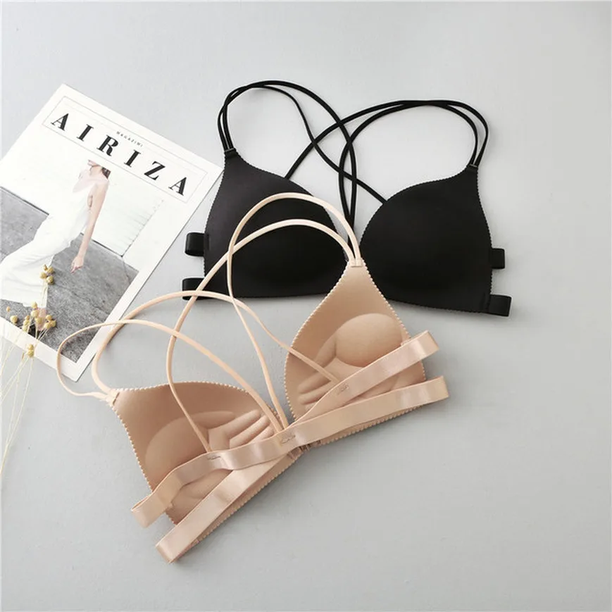 Women Back Beautify Ladies Front Button Bras Free Fashion Bra Sexy ...