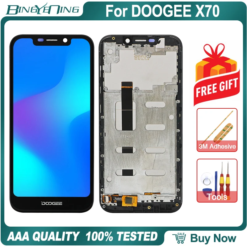 New Original For DOOGEE X70 LCD&Touch screen Digitizer with frame ...