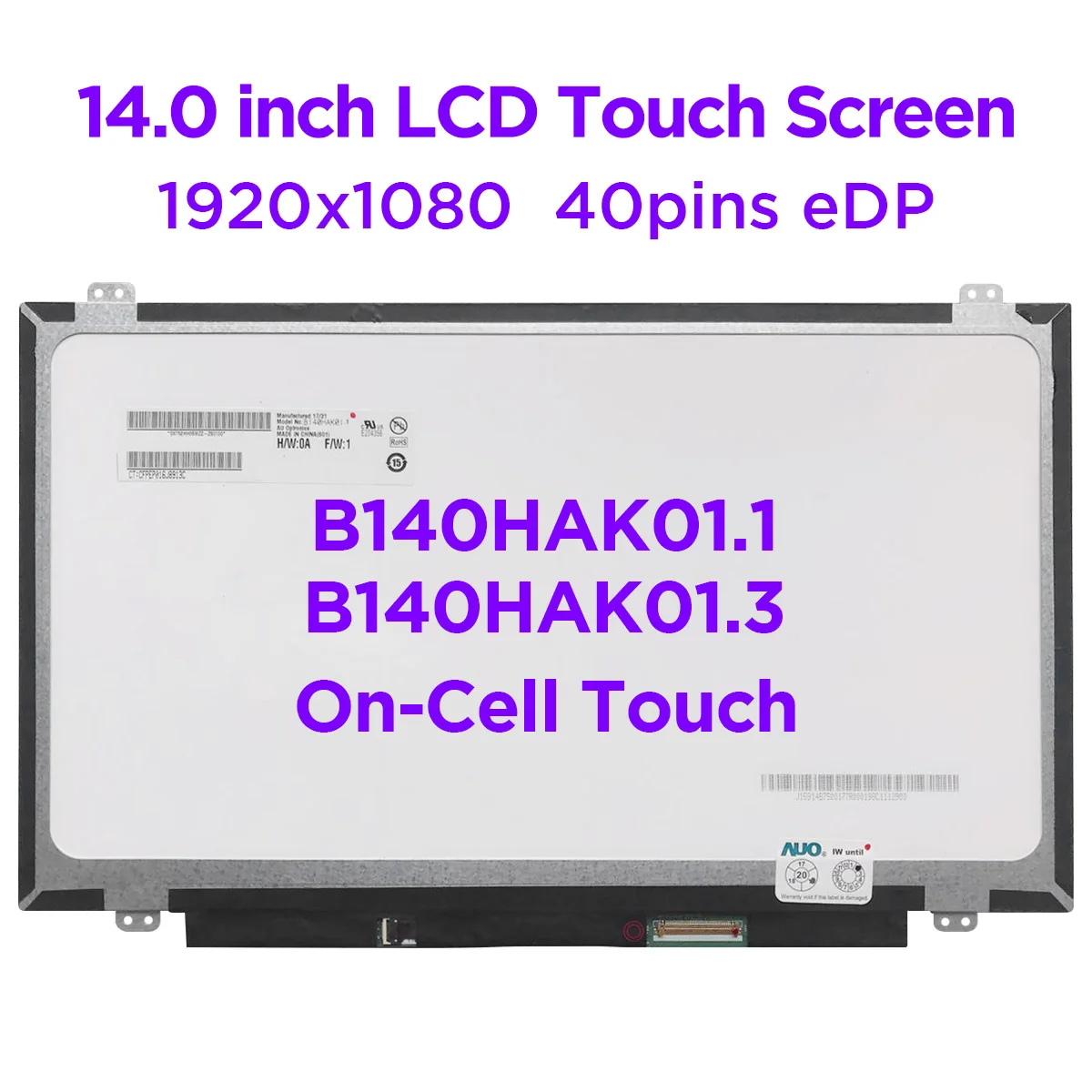 14-0-inch-Laptop-LCD-Touch-Screen-B140HAK01-1-fit-B140HAK01-3-LP140WF5 ...