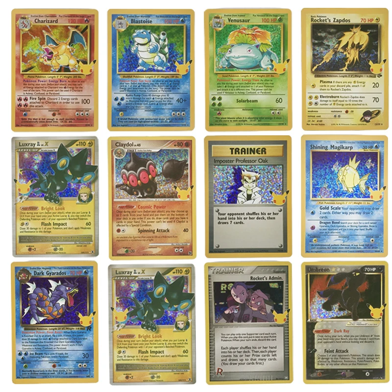 2021 New Pokemon 25th Card Tcg: 25Th Jubilea Limited Shiny Card ...