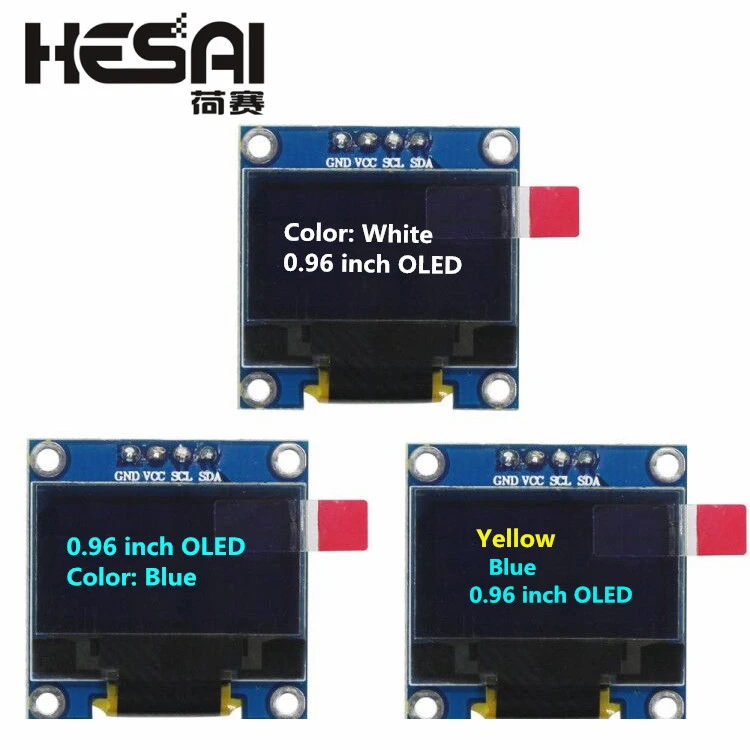 0.96 inch 128X64 Blue/White/Yellow Blue OLED Display Module IIC ...