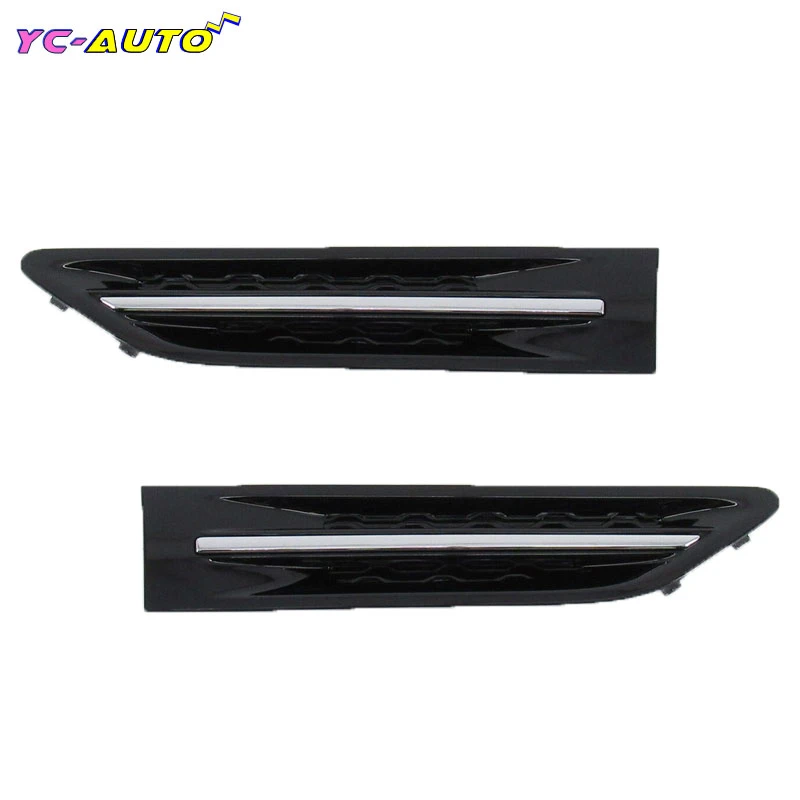 크롬 전면 왼쪽 오른쪽 삽입 펜더 그릴 트림, 기아 옵티마 K5 2011 2012 2013 2014 2015 877712T000 ...