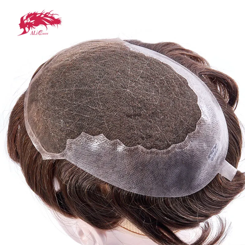 Ali Queen Toupee Hair Replacement Systems Full French Lace With ...