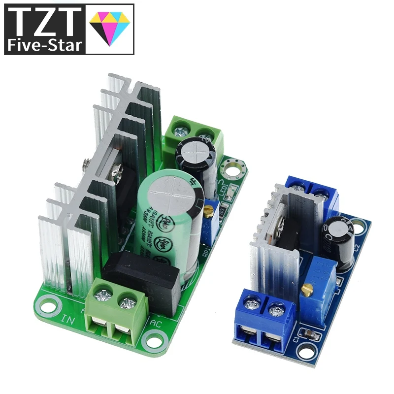 LM317T DC-DC Adjustable Converter Buck Step Down Circuit Board Module Linear Regulator Power ...