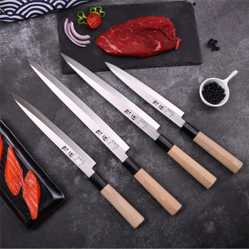 Japanese-Sushi-Knife-Sashimi-Sushi-Knife-10-Inch-Slicing-Knife-Cooking ...