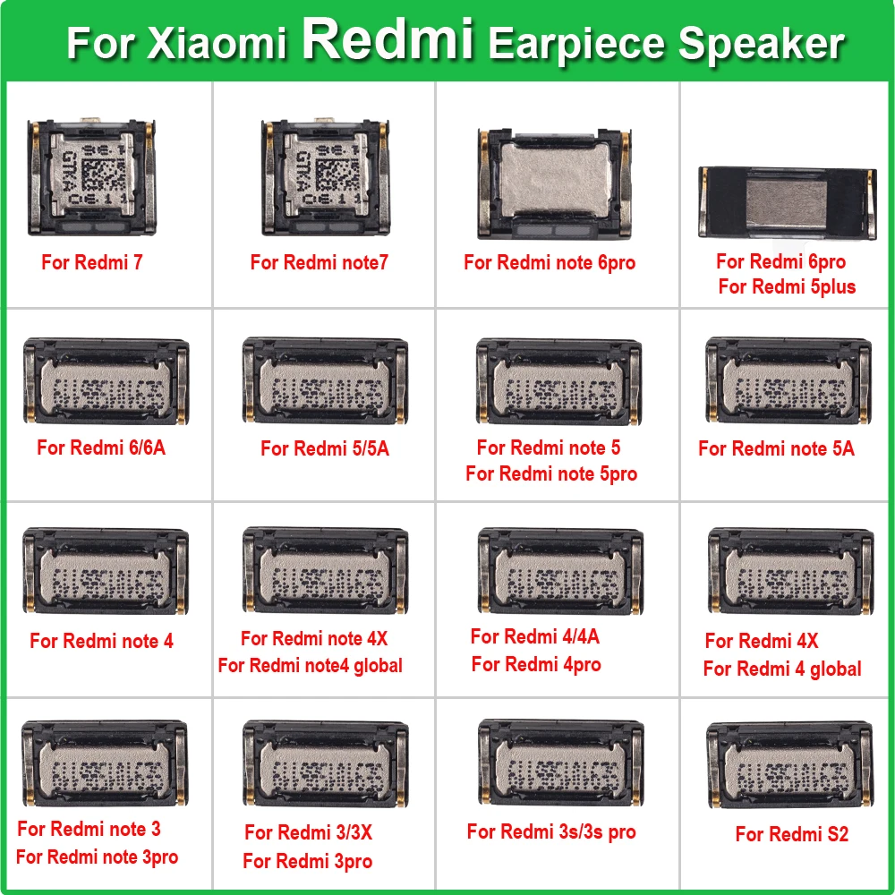 2Pcs-lot-Top-Ear-Earpiece-Speaker-Receiver-For-Xiaomi-Redmi-Note-3-3s-4 ...