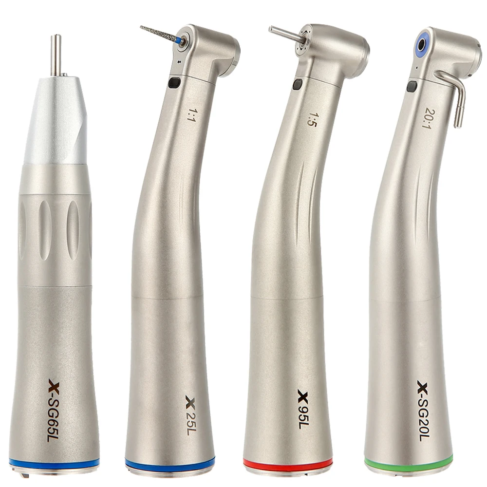 Dental Contra Angle Low Speed Handpiece 1:1/1:5/20:1 Fiber Optic ...
