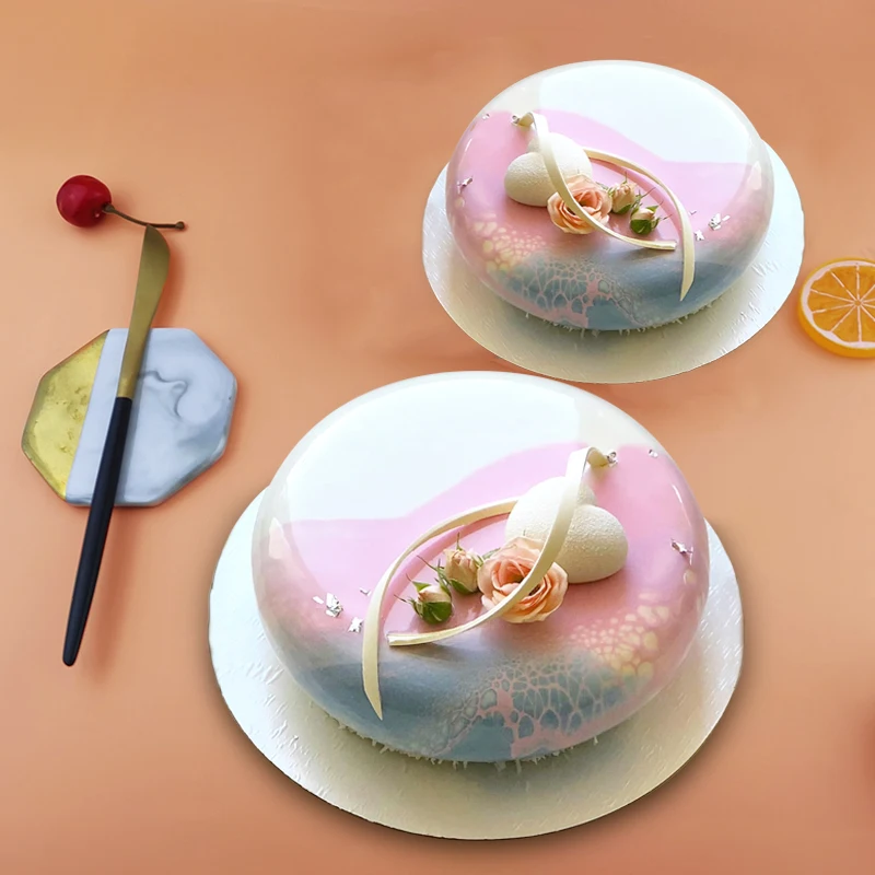 Oblate-Shaped-Silicone-Mold-Round-Cake-Mousse-Mold-for-Baking-Tray ...