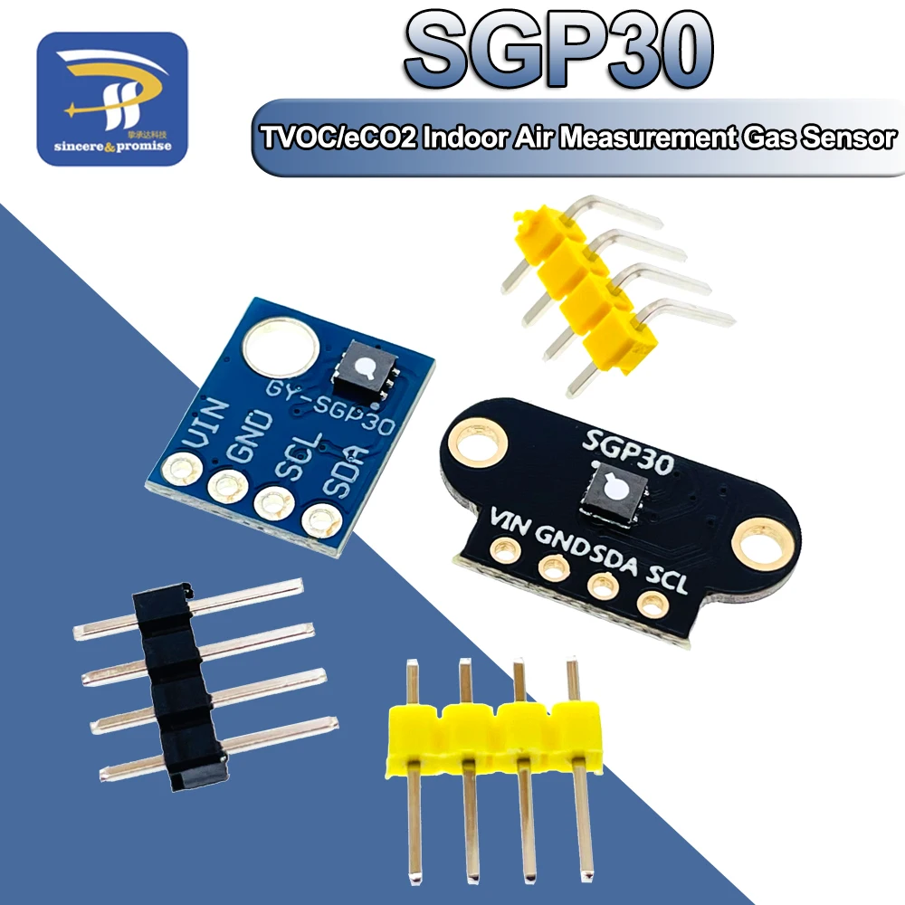 Indoor Air SGP30 การวัดGas Sensor Pixel TVOC/ECO2 คุณภาพฟอร์มาลดีไฮด์ ...