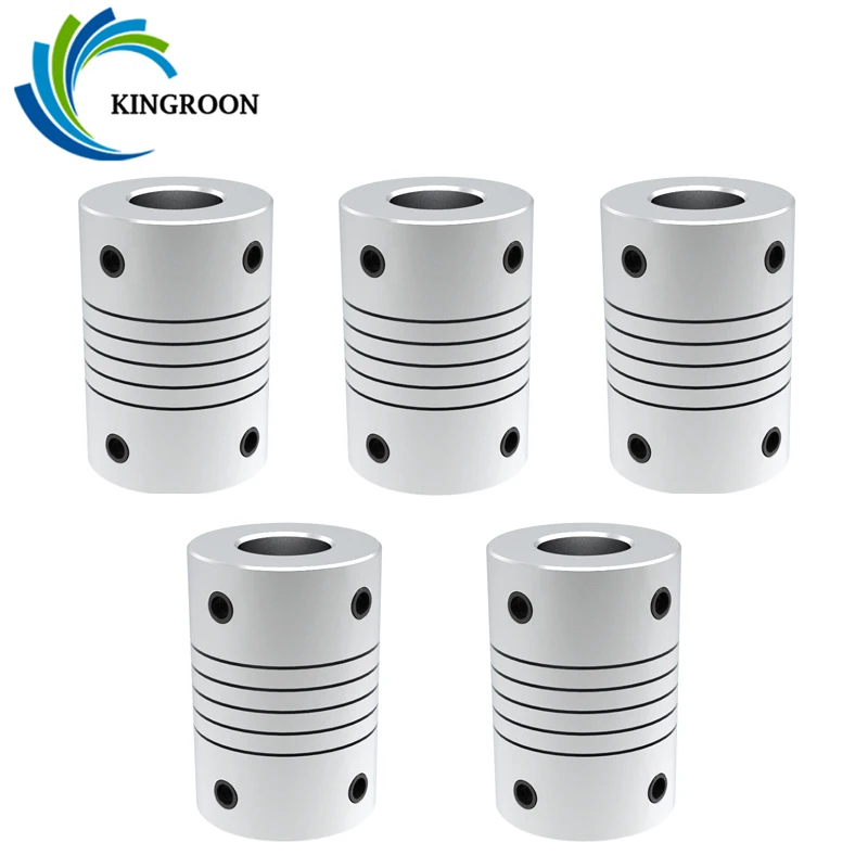 Kingroon D19 L25 알루미늄 샤프트 커플링 조 샤프트 커플러 5mm ~ 8mm Cnc 스테퍼 모터 커플러