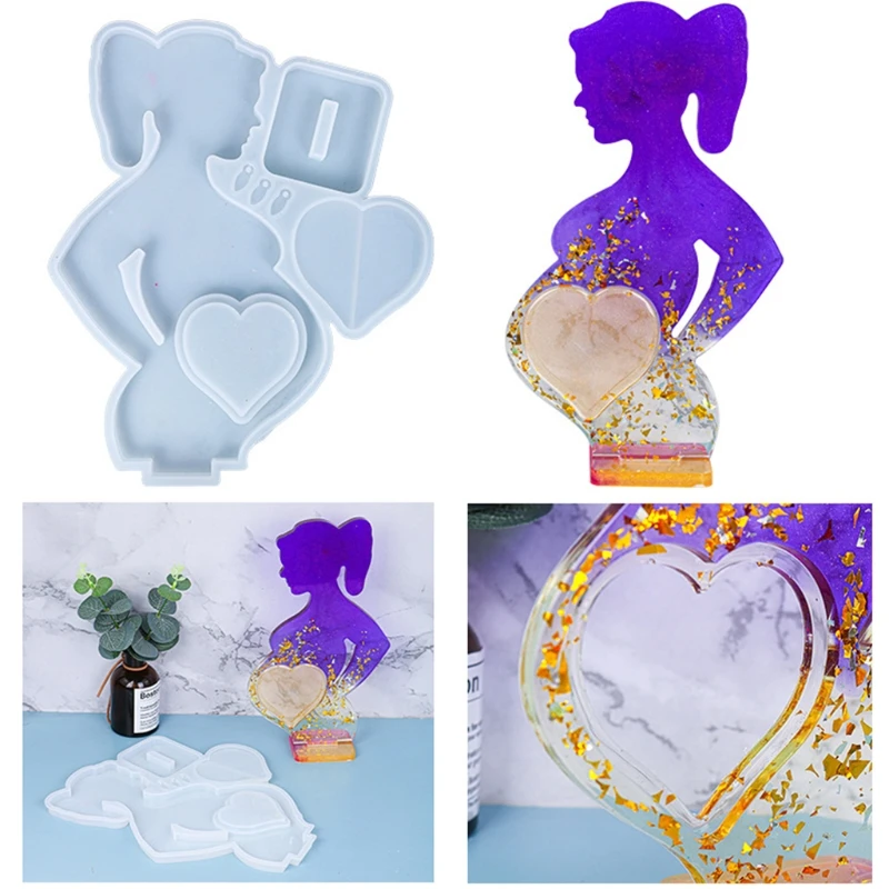 Mini Clipboard Photo Frame Mold for 4x6 photos Resin Mold Resin ...