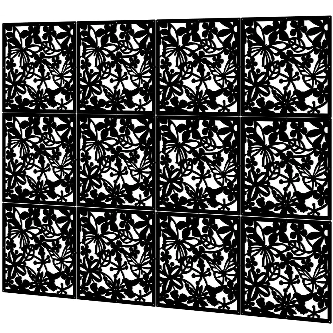 12pcs Room Divider Screen Plastic Hanging Canva Living Study Room ...