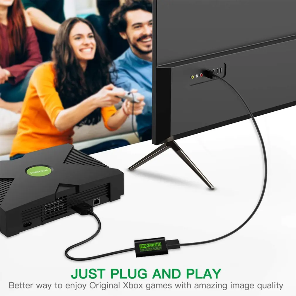 Novo console original para xbox para hdmi compatível com cabo av ...