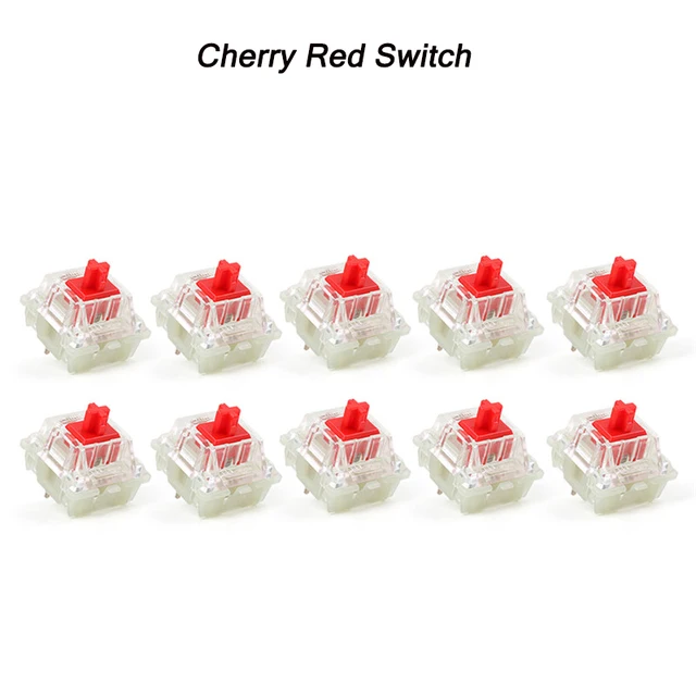 Original Cherry Silent Red Black Switch Mechanical Keyboard Clear RGB ...
