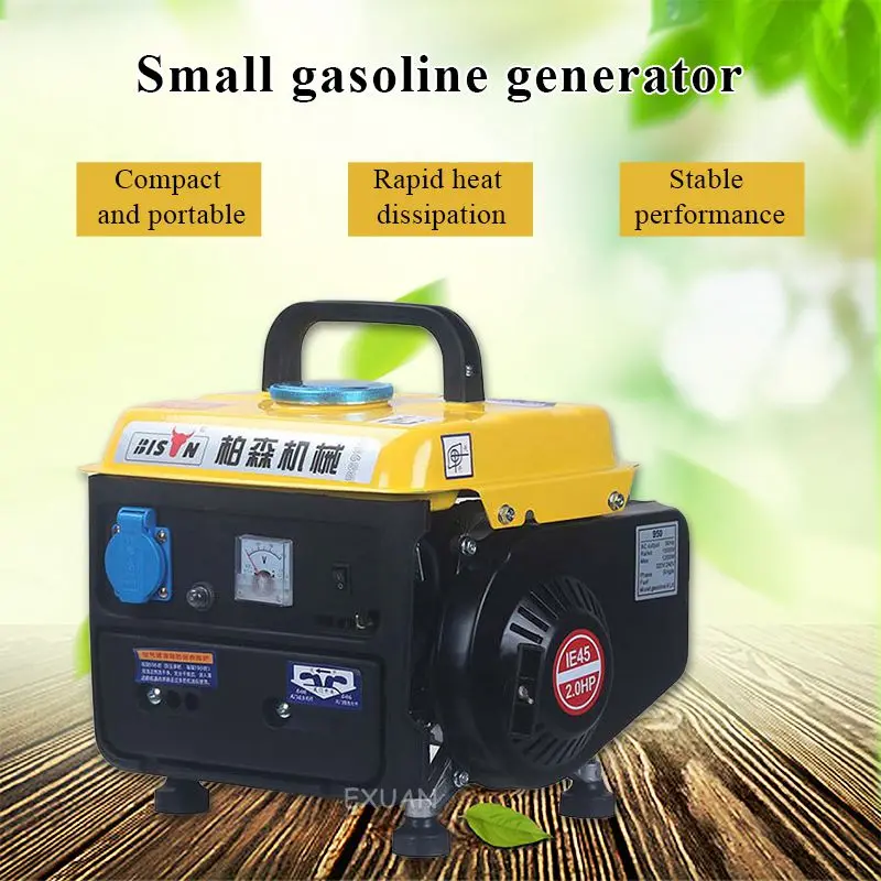 750w-220V-Small-Generator-Mini-Gasoline-Generator-Portable-Household ...
