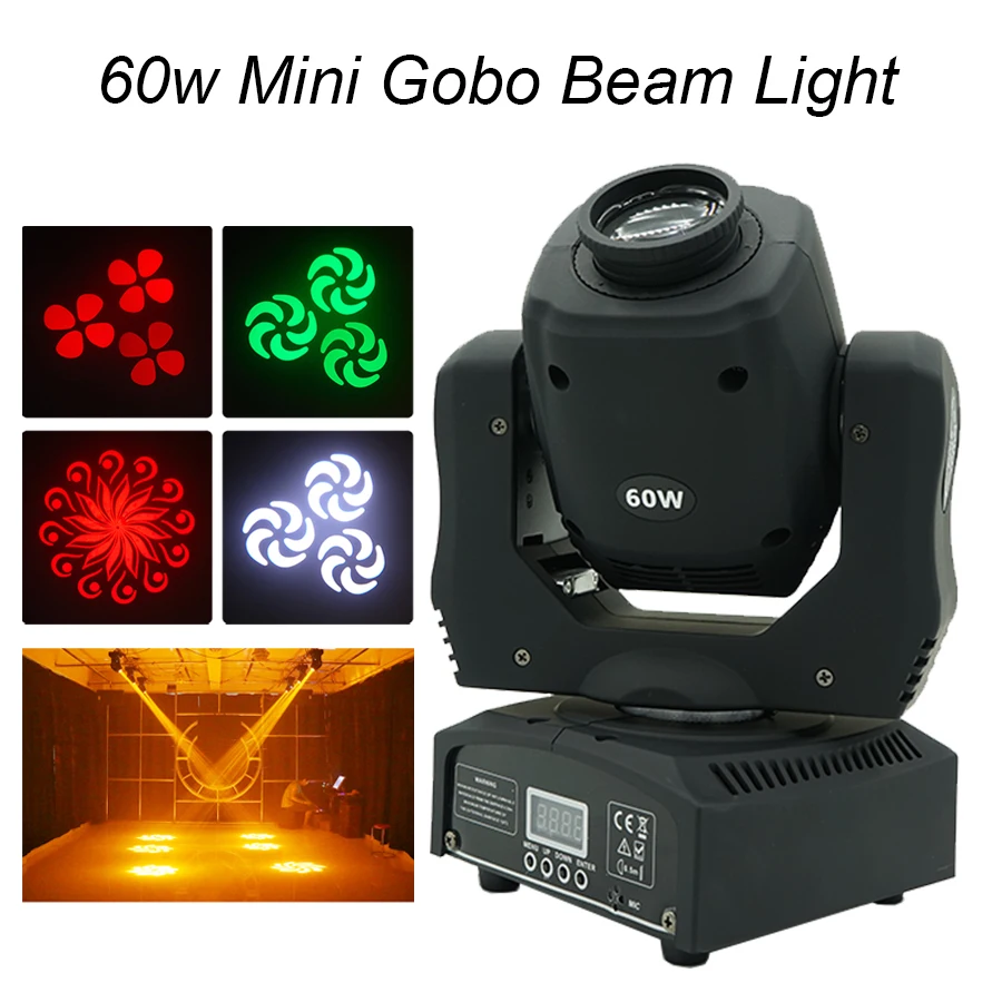 60w Led Gobo Light /moving Head Light Rgbw 4in1 Led Pattern Light ...
