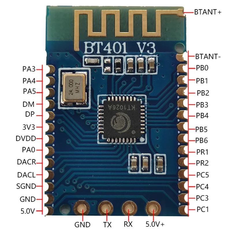BT401 lossless Bluetooth audio module SPP MP3 speaker Audio amplifier module