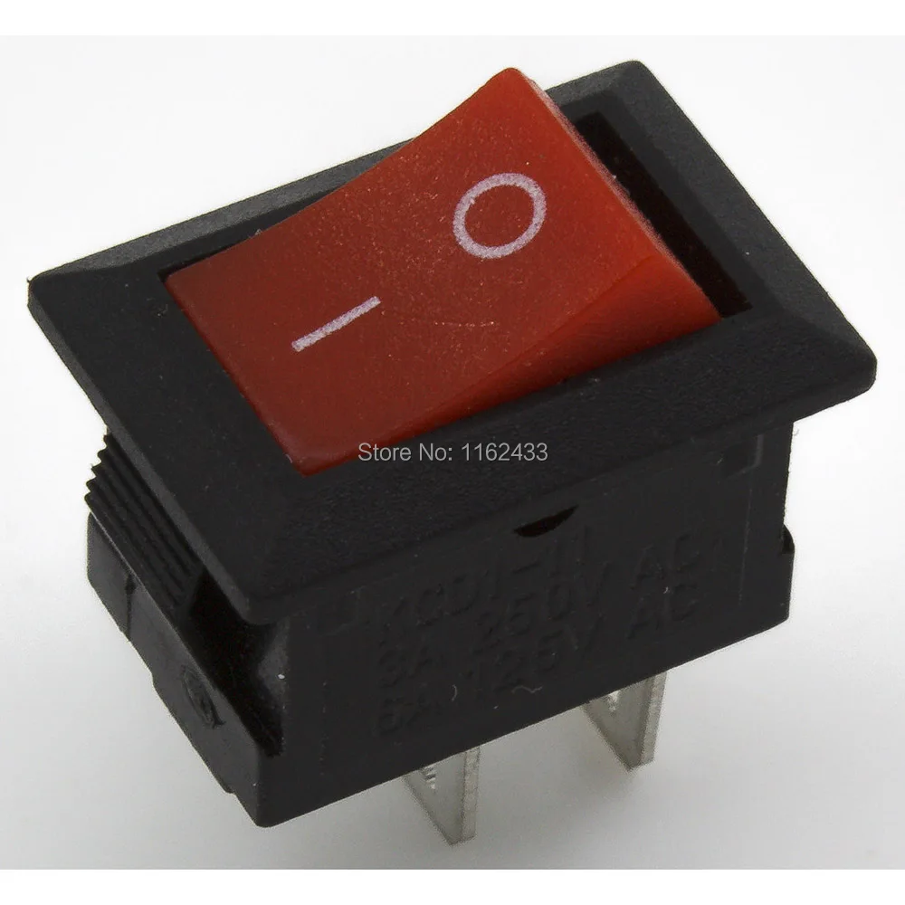 10pcs / Lot Kcd1-11-2p Perforate 13.5 X 9 Mm 2 Pin On - Off Small Boat ...