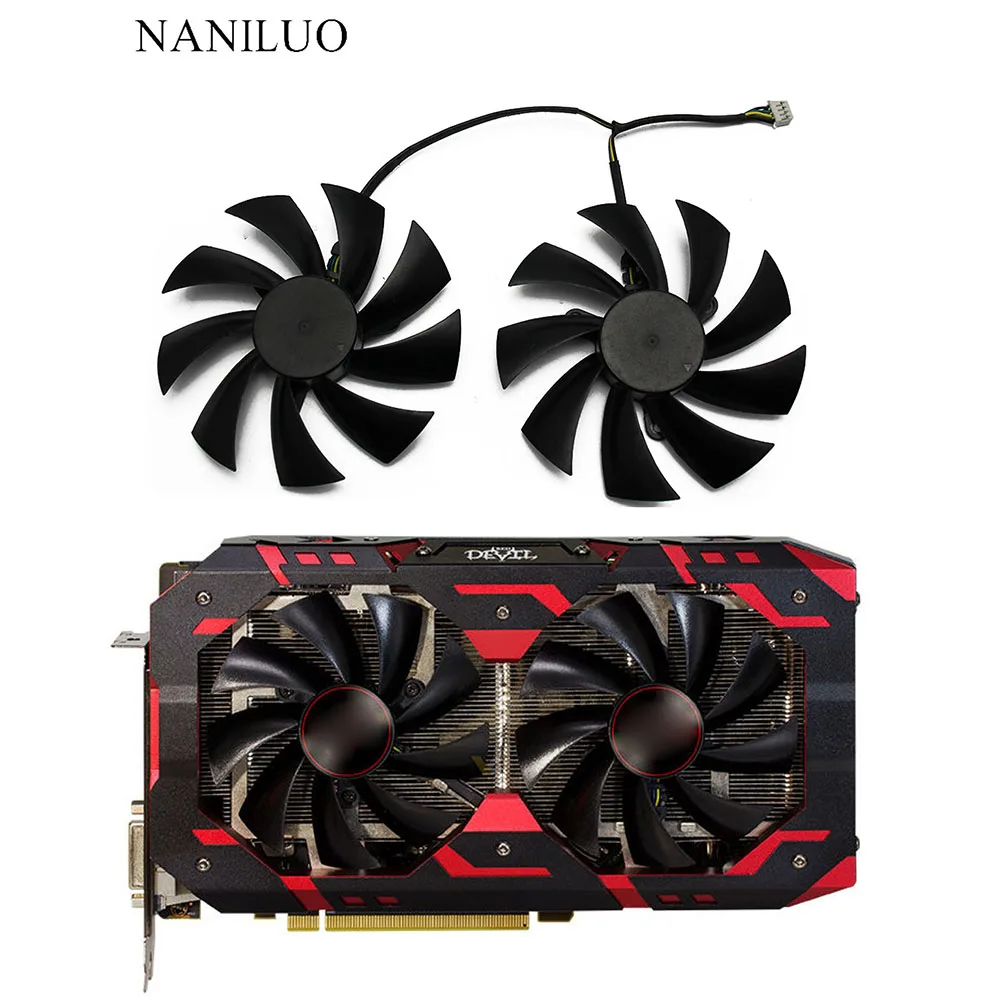 95mm PLD10015B12H 0.55A RX580 RX590 POWERCOLOR DATALAND Radeon RX 580 ...