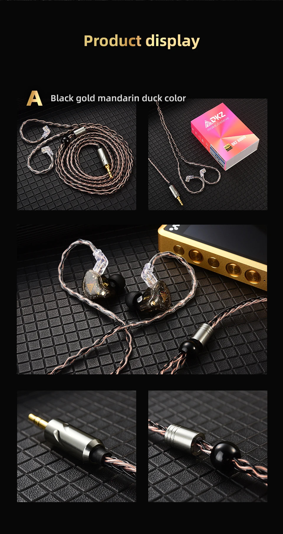 QKZ T1 8 Core TC посеребренный Hi-Fi наушник кабель обновления MMCX/2-контактный разъем ...