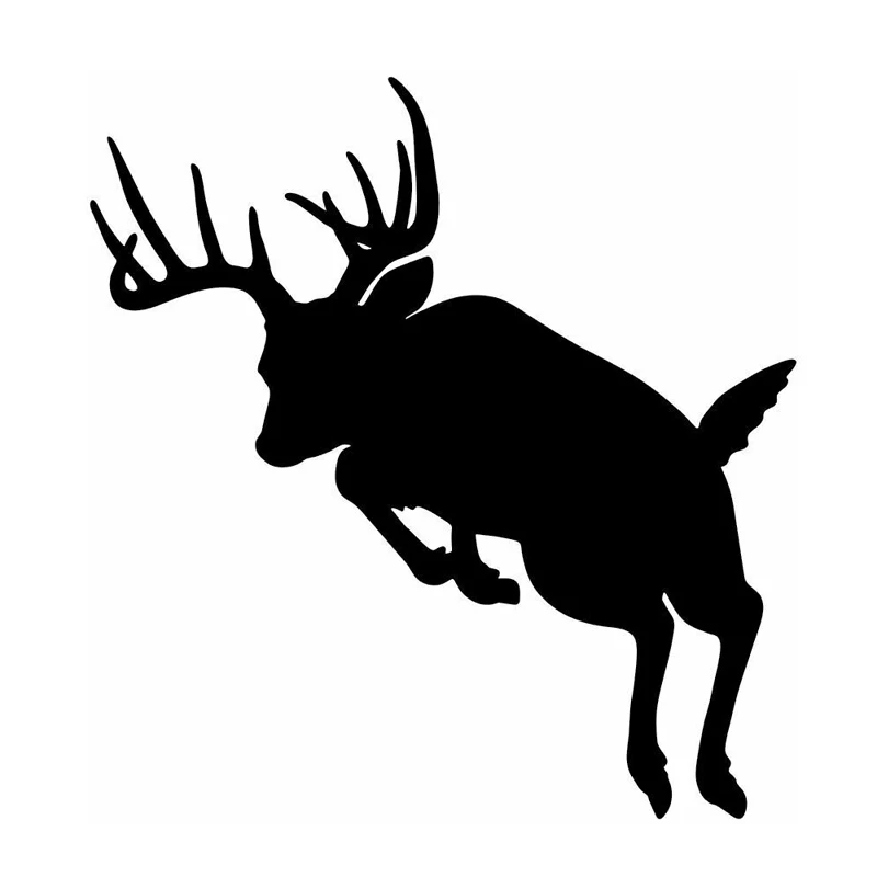 Deer Jumping Silhouette