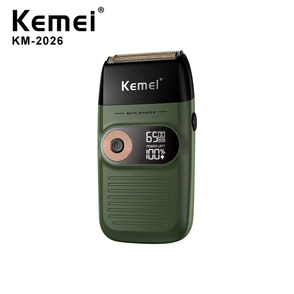 Kemei KM 2026 Electric Cordless Razor Shaver Twin Blade Reciprocating ...