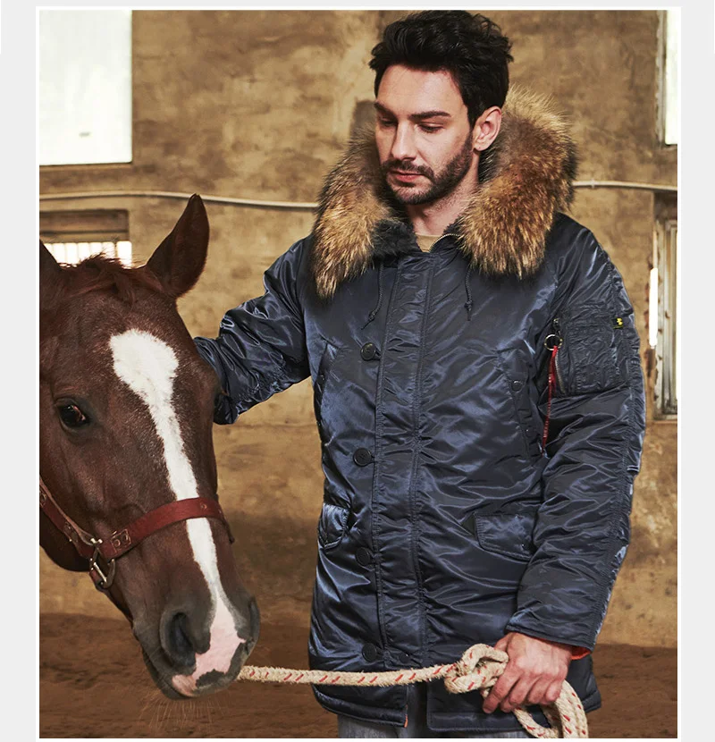 MGP Men's Winter Standard Jacket Classic N-3B Parka For Extreme Cold ...