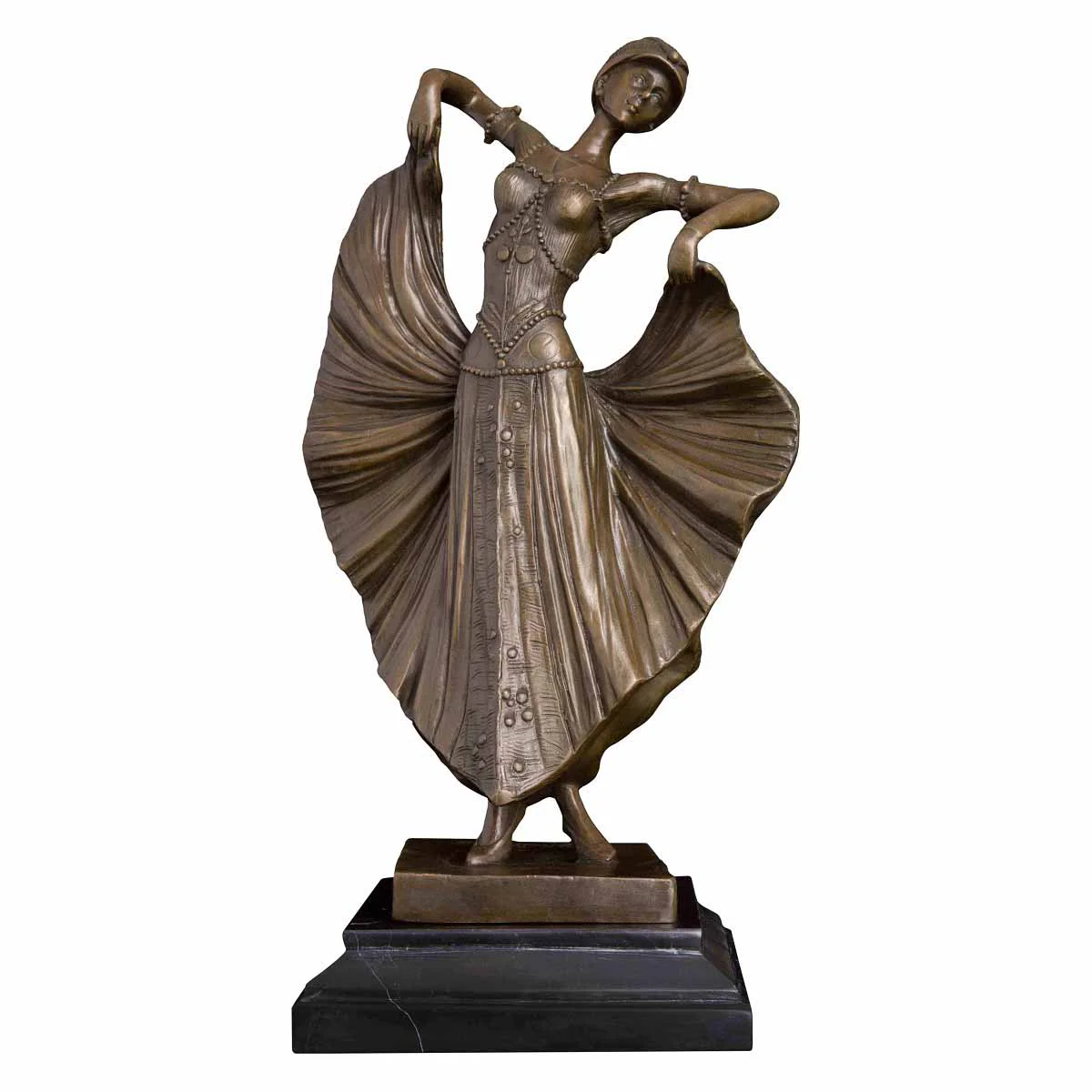Bronze-Woman-Dance-Statue-Western-Modern-Female-Dancer-Sculpture ...