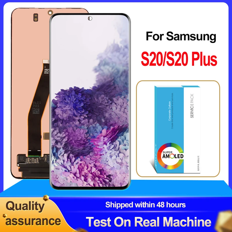 100% Original Super AMOLED Display For Samsung Galaxy S20 G980F G980F/DS S20 Plus G985F LCD ...