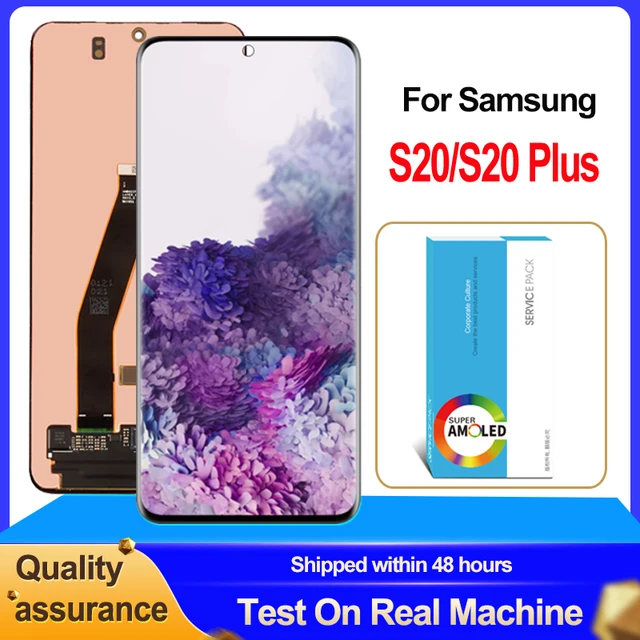 100% Original Super AMOLED Display For Samsung Galaxy S20 G980F G980F/DS S20 Plus G985F LCD ...