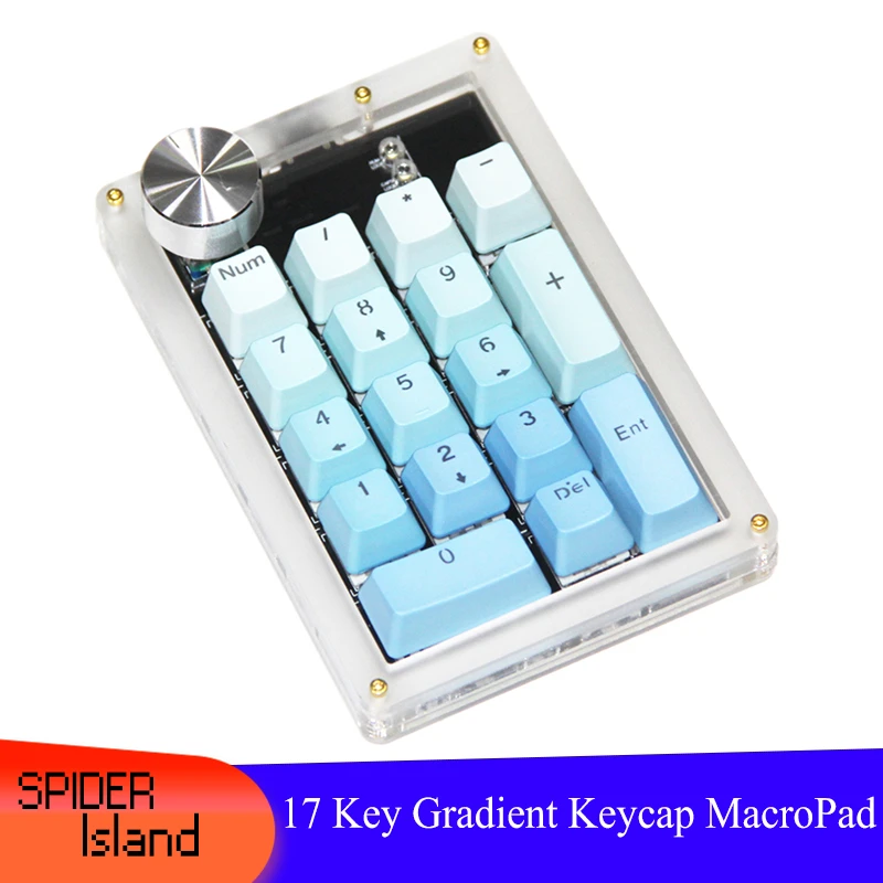 Rgb Light Via Keyboard Macropad New Hotswap Slot 17keys +1knob Key ...