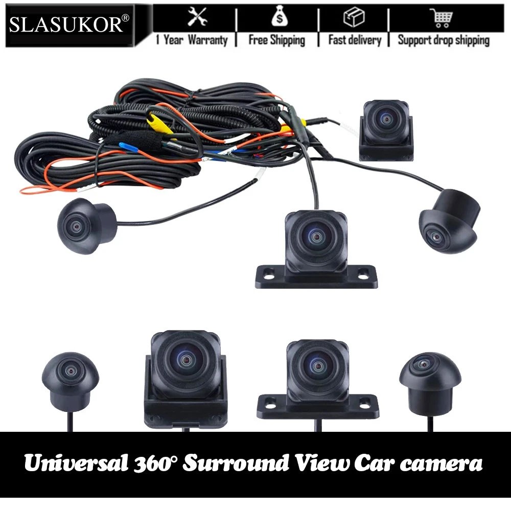 Universal 360° Surround View Car 720P camera 360 degree Panoramic front ...