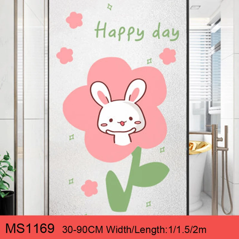 Electrostatic Frost Window Stickers Anti light Translucent Opaque Glass ...