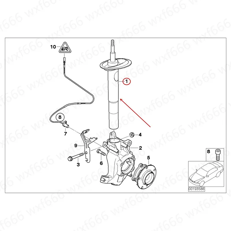 31306775055 31306775056 Front Shock Absorber Suitable For 5 Series 525b ...