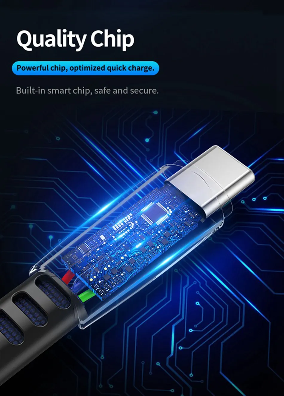 ROCK светодиодный светильник usb type C кабель для samsung Xiaomi Redmi ...