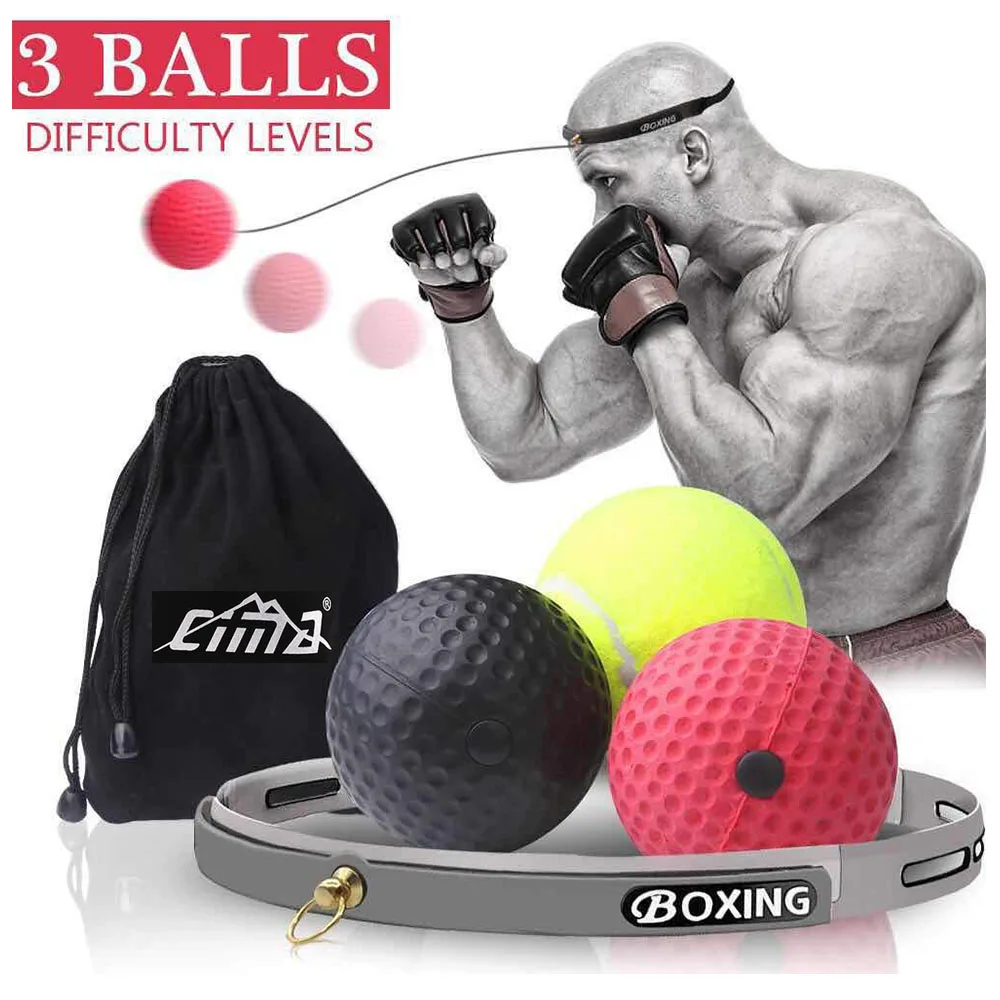 Kids Boxing Ball Flintronic Boxing Reflex Ball Set - Improve Hand-Eye ...