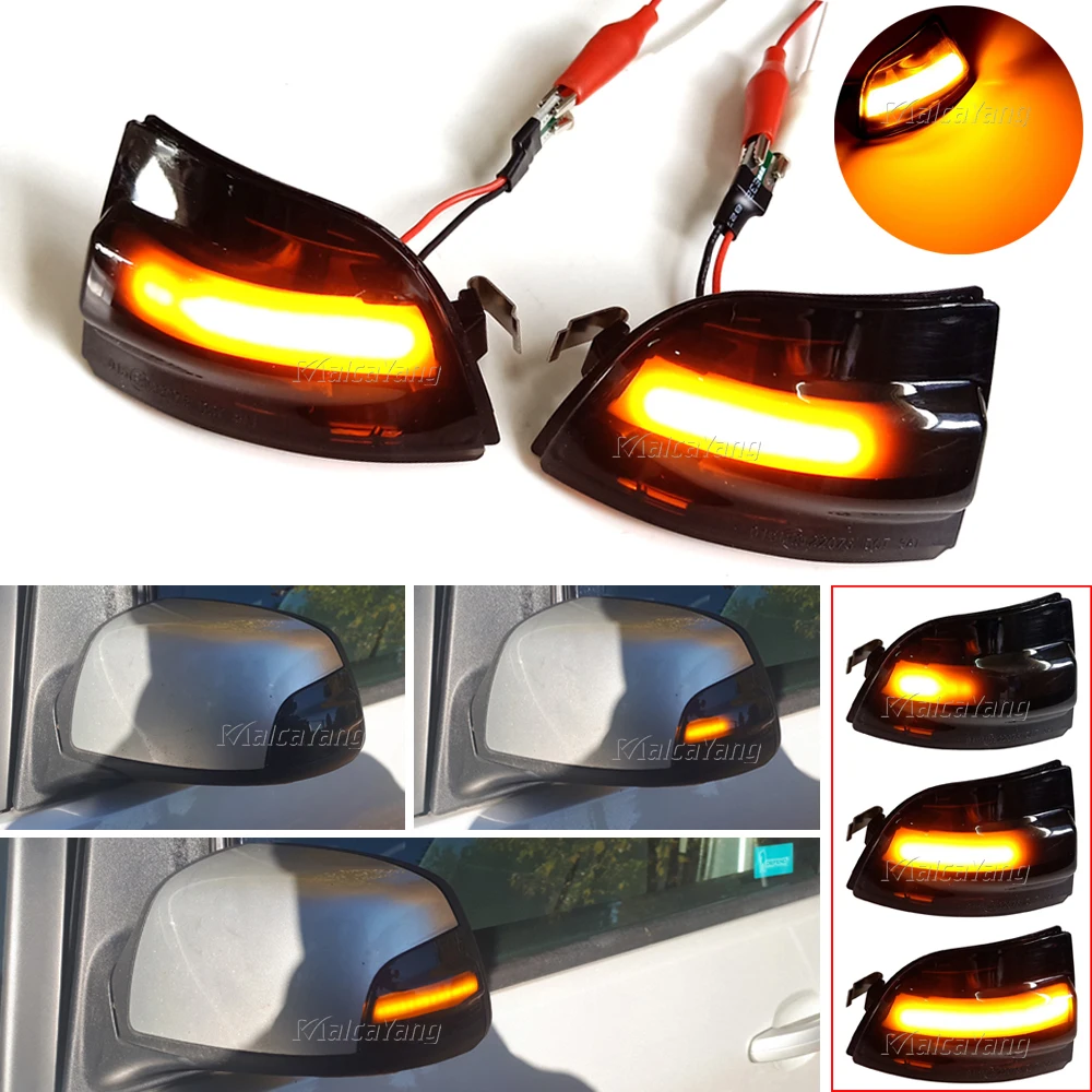 2 Pieces Dynamic Turn Signal Light Car Rear View Mirror Led Indicator ...