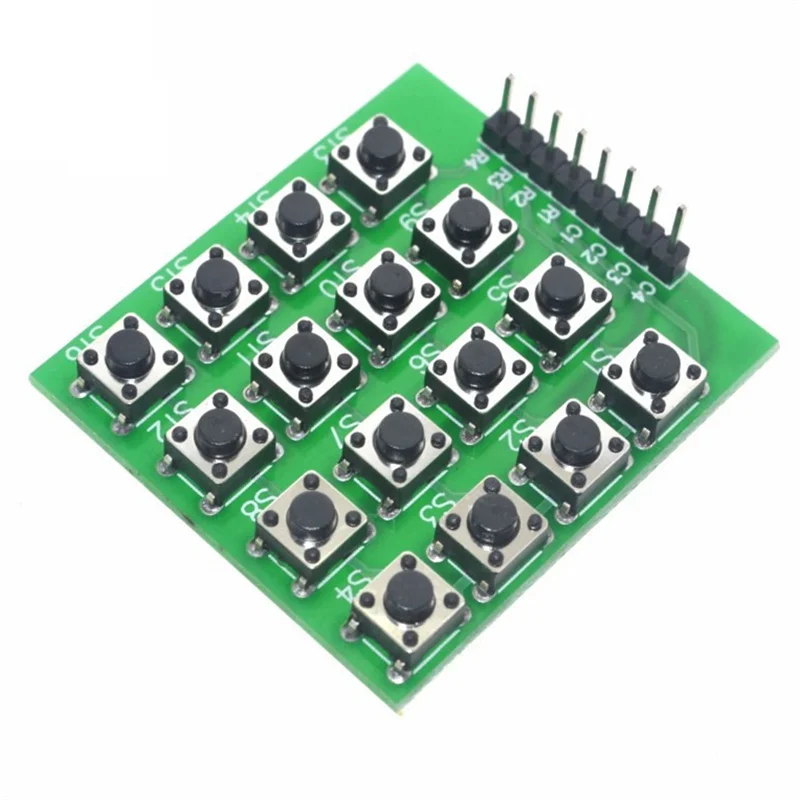 8pin-4x4-4-4-Matrix-16-Keys-Button-Keypad-Keyboard-Breadboard-Module ...