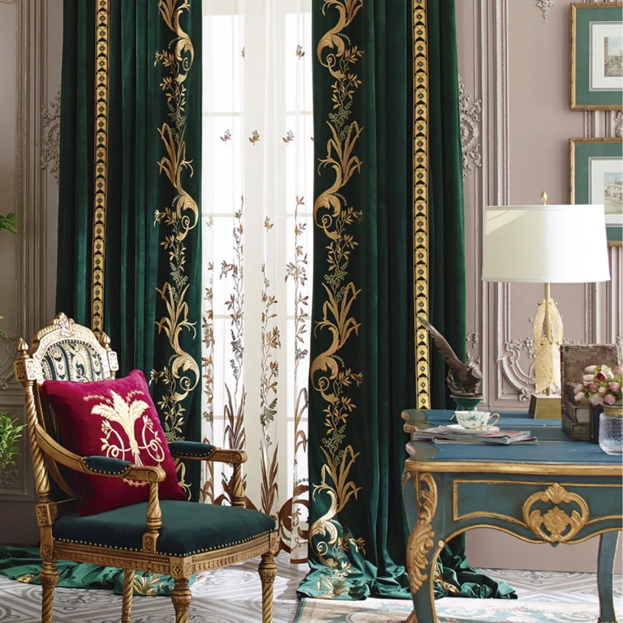 Luxury Velvet Curtains For Living Room | Free Global Delivery