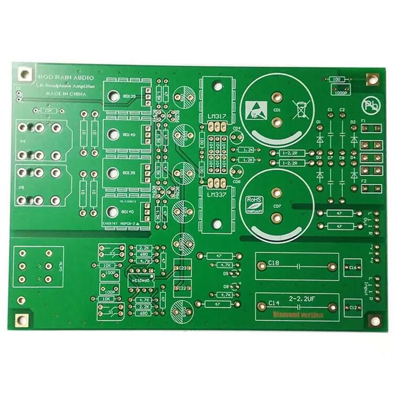 High-end-Stereo-Class-A-Headphone-Amplifier-Bare-PCB-Board-Base-On ...