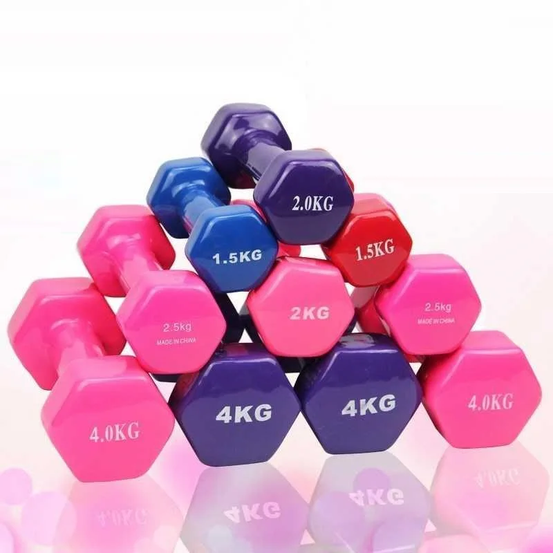 Plastic Gym Dumbbell For Women Body Building Weight Dumbbells Gym ...
