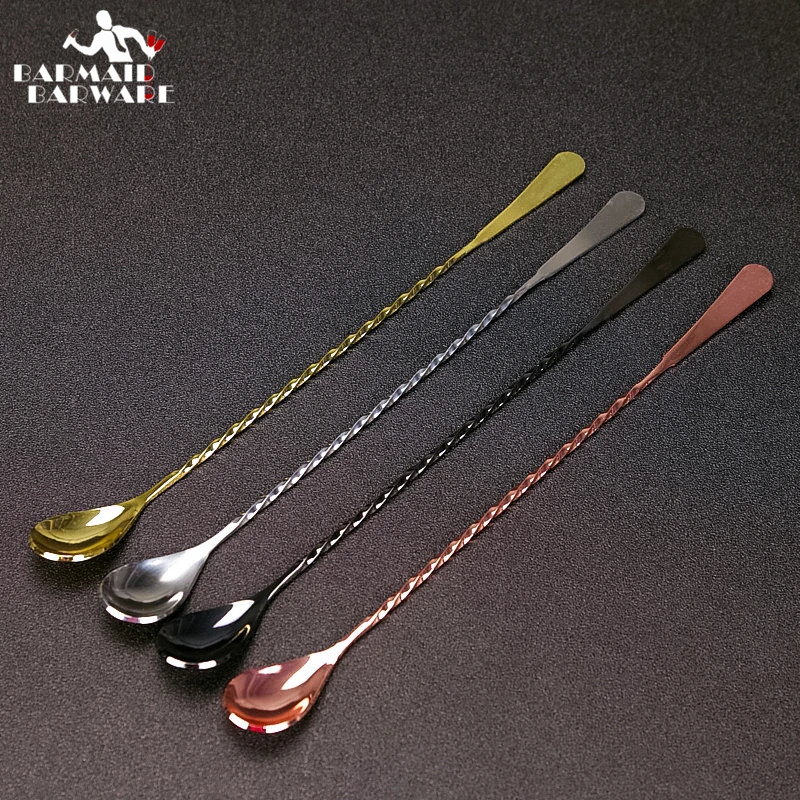 Stainless Steel Cocktail Bar Spoon Hoffman Drink Mixer Bar Stirring ...