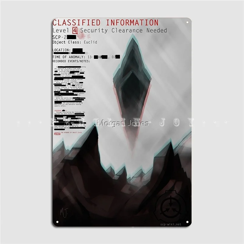 Redacted-Scp-Foundation-Poster-placa-de-Metal-para-pared-cueva-Pub ...
