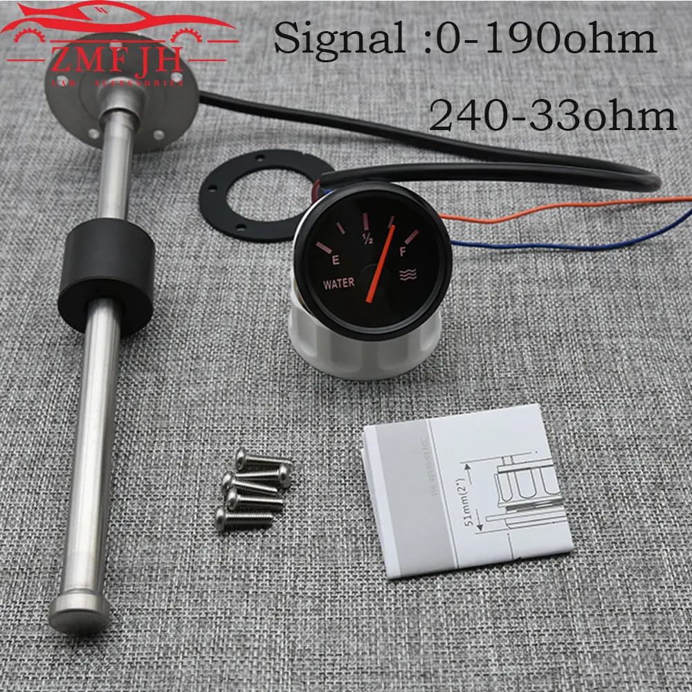 52MM Water Level Gauge with Water Level Sensor 100MM 125MM 150MM 200MM ...