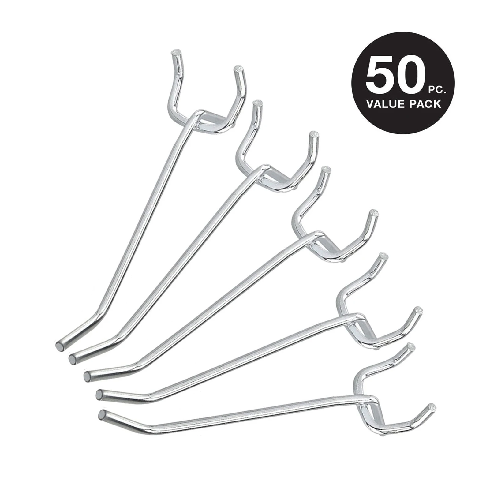 50-Single-Peg-Board-Hook-Shelf-Hook-Hole-Plate-Hook-Slat-Wallboard ...