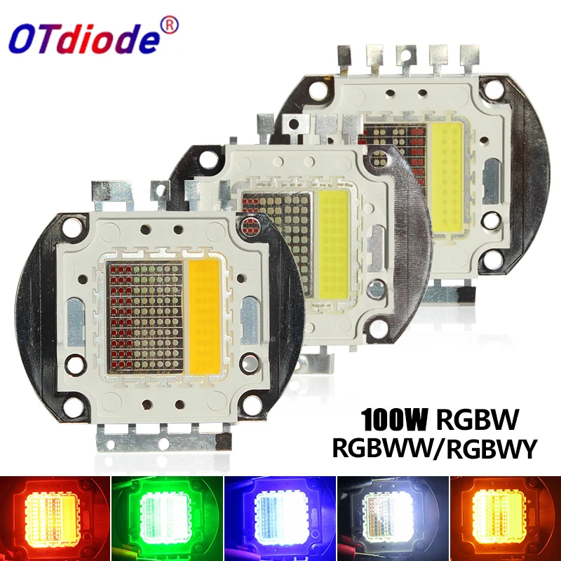 100W-RGBW-RGBWW-RGBWY-High-Power-LED-4-or-5-Channel-COB-Red-Green-Blue ...